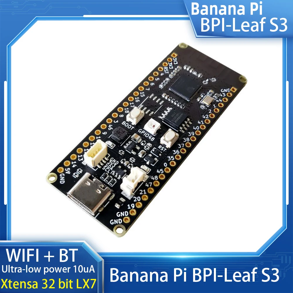 바나나 파이 Bpi 리프 Esp32 S3 실행 가능한 마이크로파이썬 저전력 에너지 절약 마이크로컨트롤러 Iot 개발
