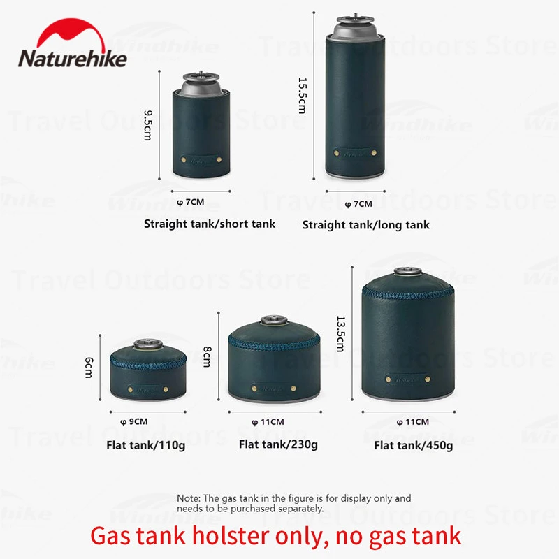 Naturehike 5size Gas Tank Protective Cover Retro Cowhide Fall Proof ...