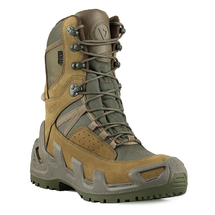 Vaneda 1191 Pro Mid Khaki Tactical Boots Waterproof Breathable Nubuck ...