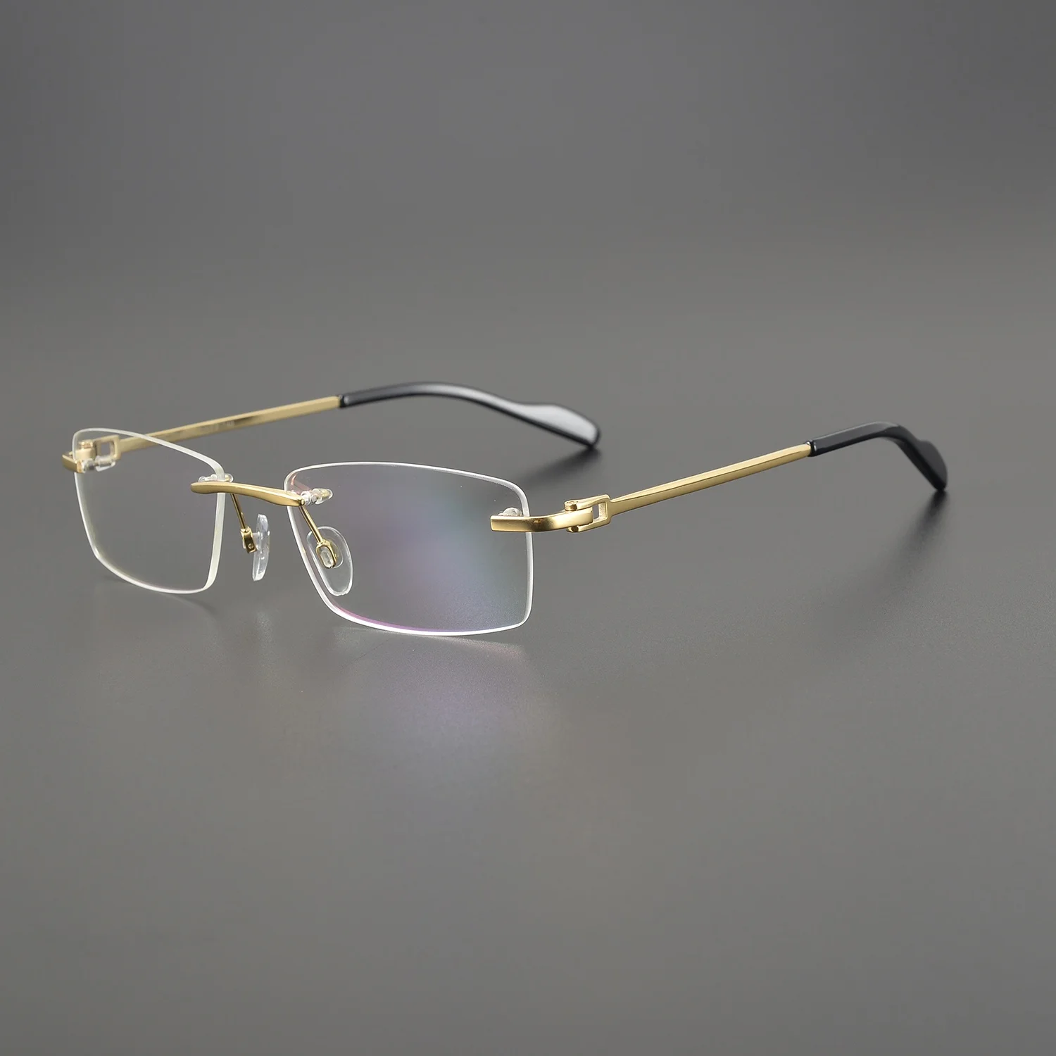 Hot-Quality-Rimless-Glasses-Titanium-Frame-Men-Luxury-Brand-Vintage ...