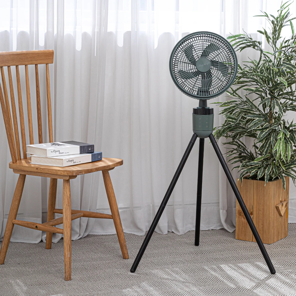 BLDC-Low-noise-wireless-camping-Circulator-fan-Olive-Green-home-camping ...