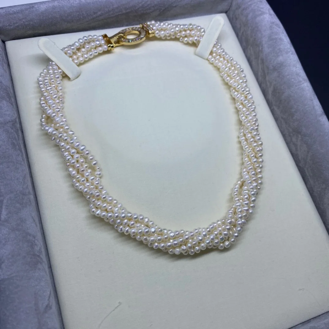 MADALENA-SARARA-Multi-Rows-4-5mm-Small-Freshwater-Pearl-Women-Necklace ...