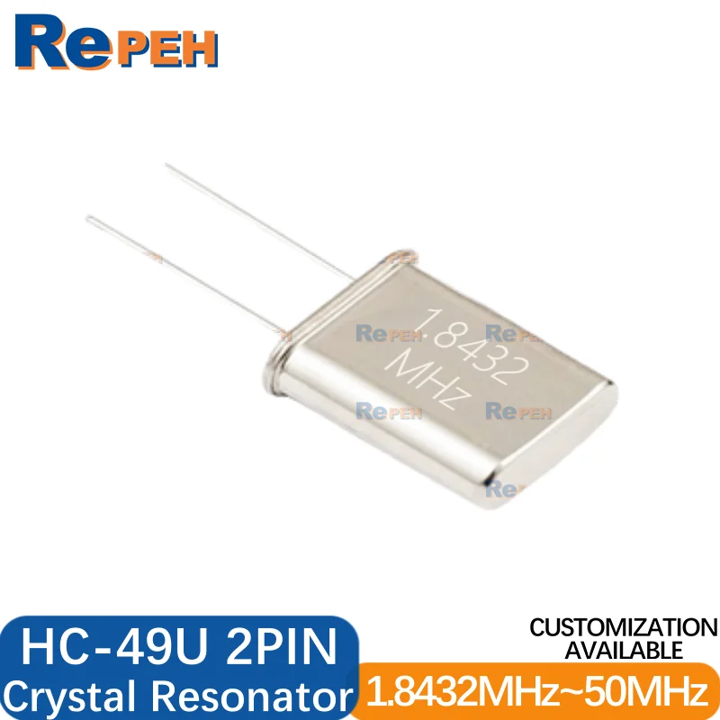 5PCS/HC-49U 2PIN 2.176MHz 2.4576MHz 2.5MHz 2.56MHz 49U 2P CRYSTAL ...