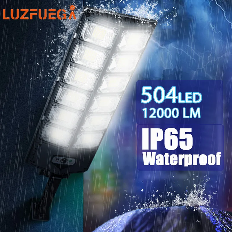 12000 Lumens Outdoor Solar Lights Waterproof LED Lighting For Garden ...