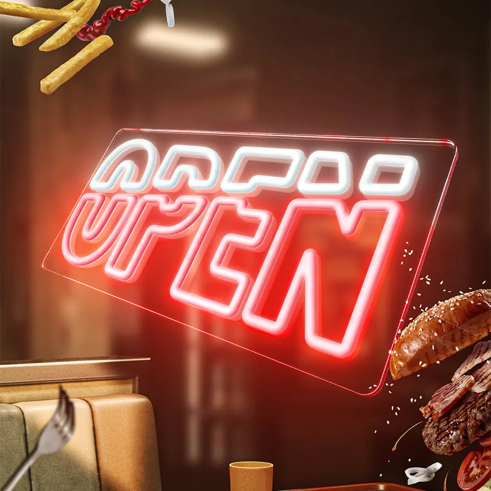 Neon Open Closed Sign