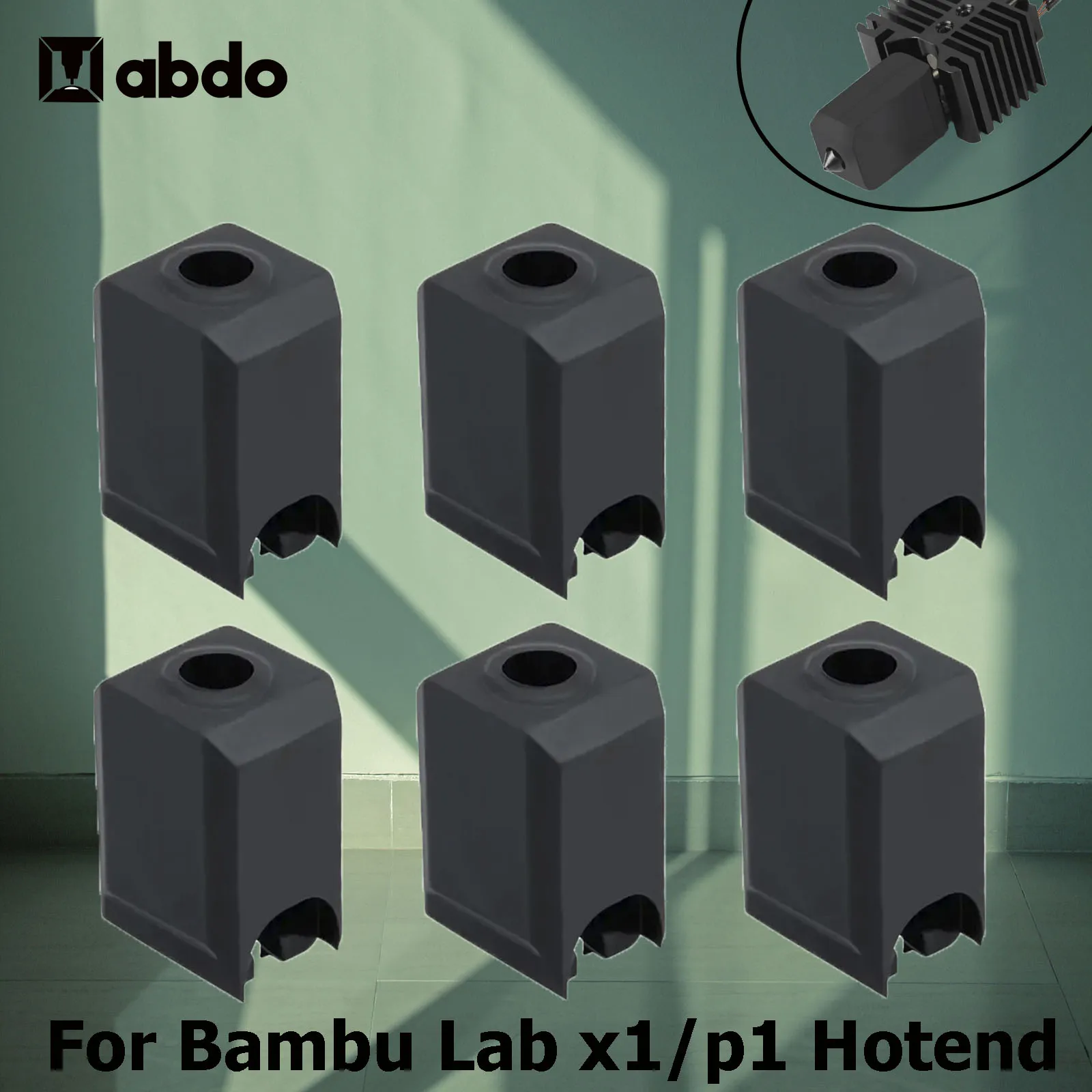 Silicone Socks For Bambu Lab X1 X1C P1P P1S 3D Printer Hotend Extruder ...