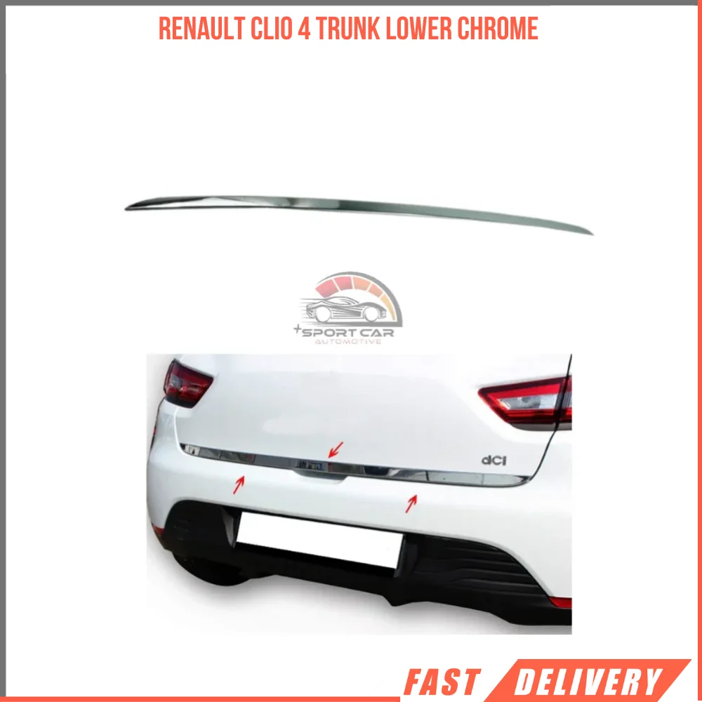 For-Renault-Clio-4-chrome-trunk-lid-trim-auto-car-styling-accessory ...
