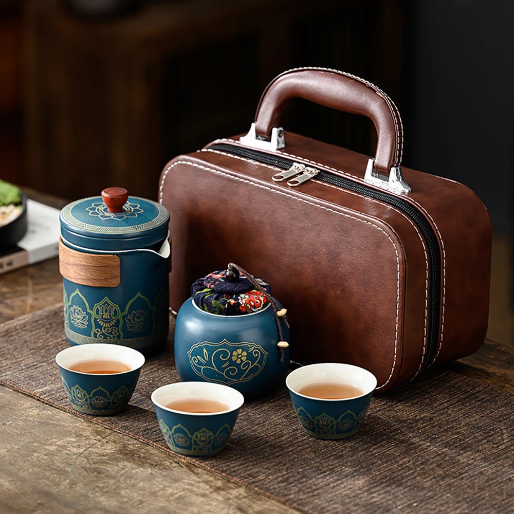 Travel-Tea-Set-Portable-Kung-Fu-Tea-Set-Ceramic-Teapot-Tea-Canister-Tea ...