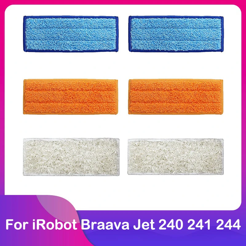 For Irobot Braava Jet 240 241 244 Robot Replacement Washable Rag Cloth ...