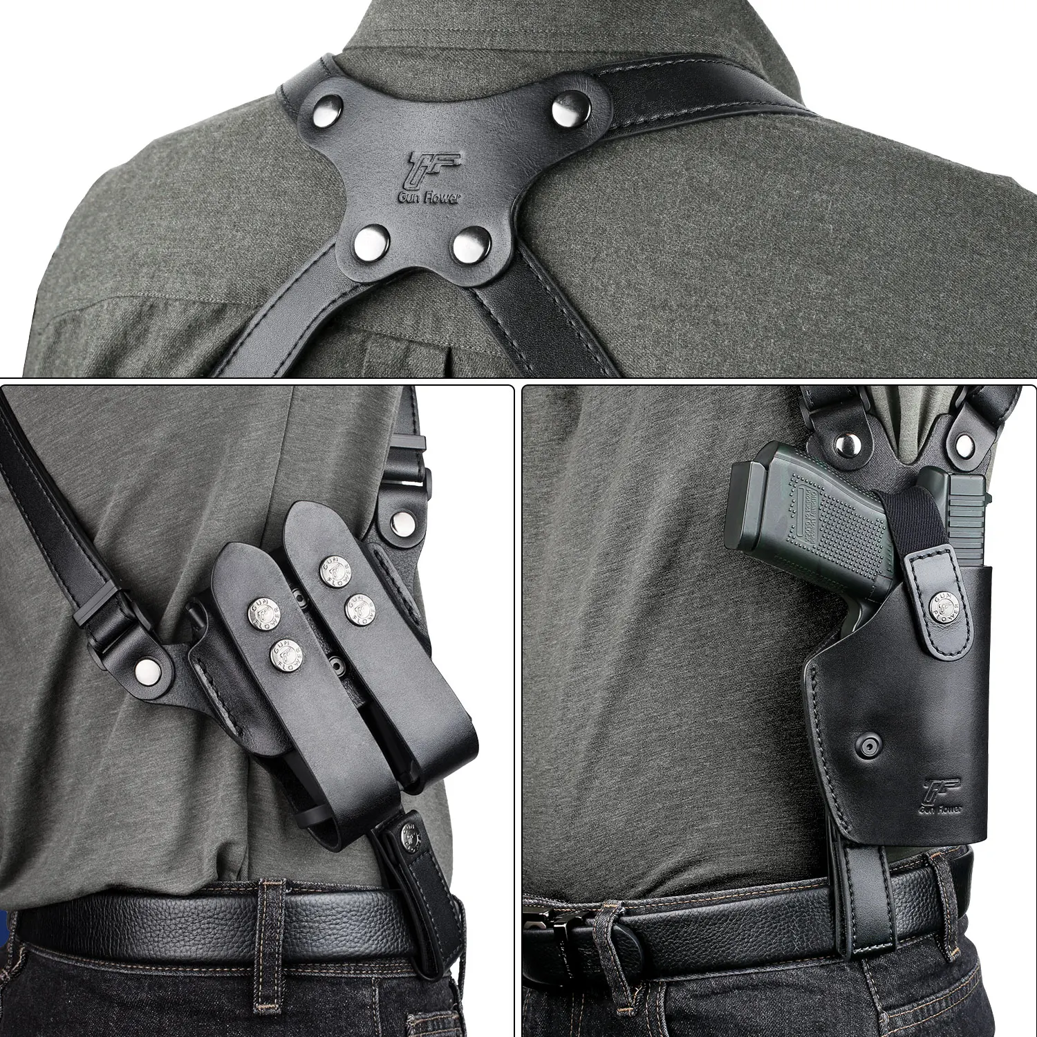 Vertical Shoulder Holster Glock 19