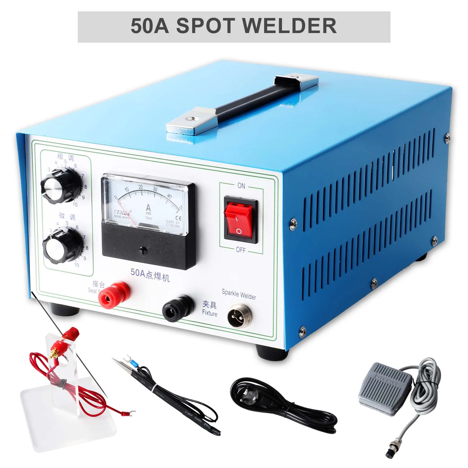 50A Pulse Spot Laser Welding Machine Gold and Silver Copper Ring ...
