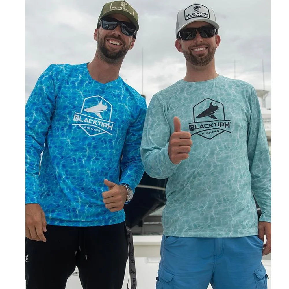 BLACKTIPH Long Sleeve Fishing Shirts Men Summer Long Sleeve Uv ...