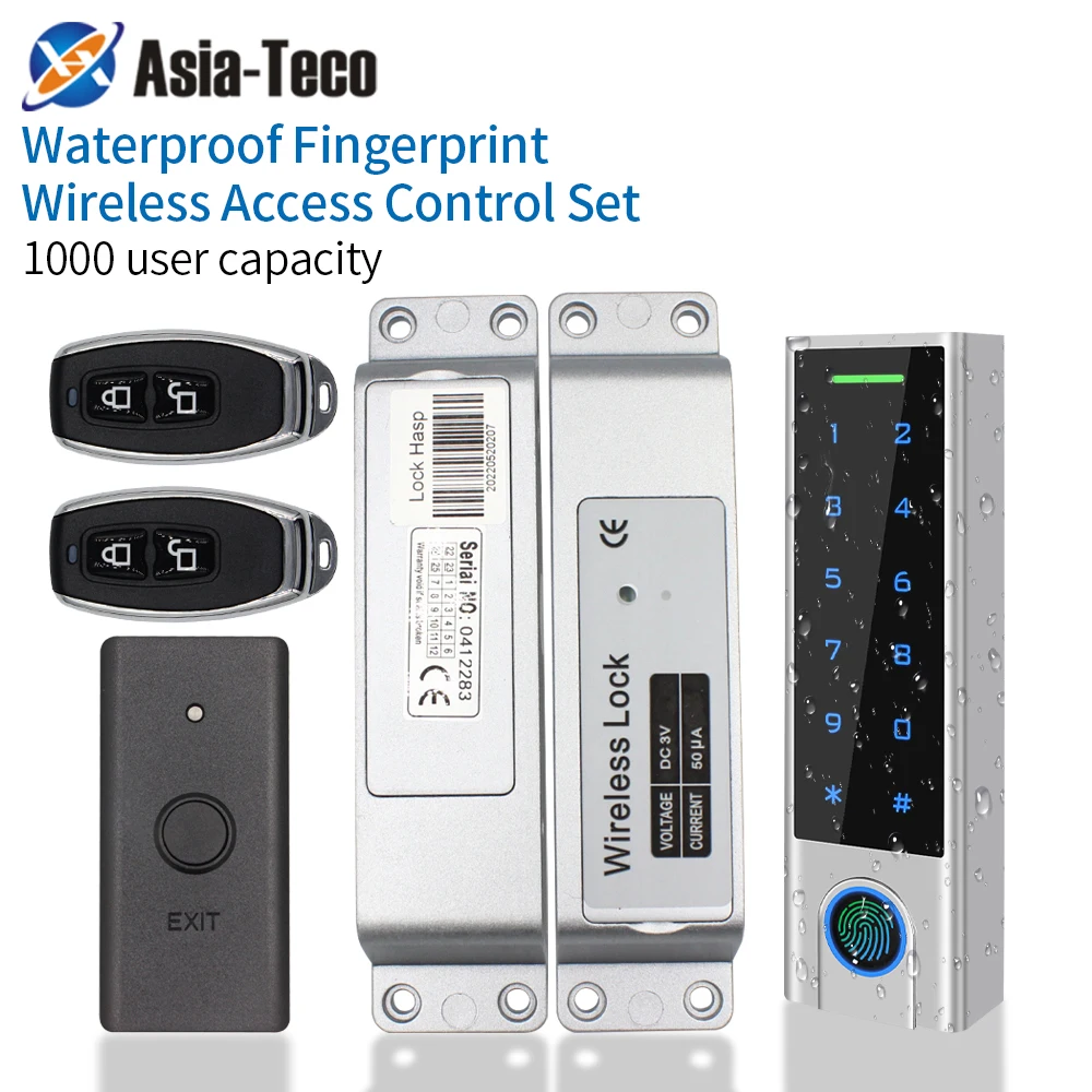 All-Wireless-Set-Built-in-Battery-Access-Control-Kit-Wire-Free ...