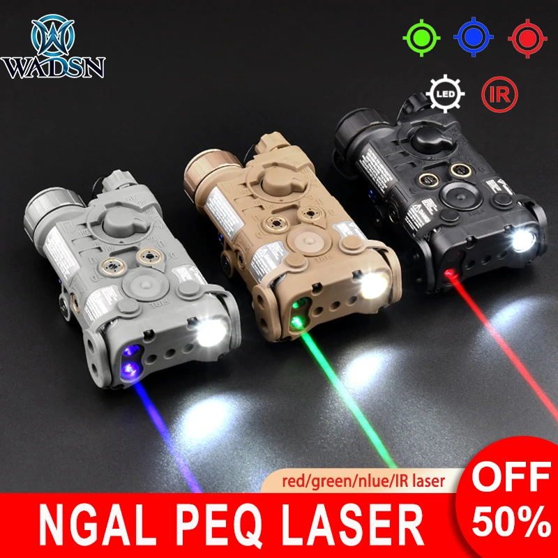 Tactical Ngal Red Laser Sight Ir Pointer Strobe Led Light Full Metal ...
