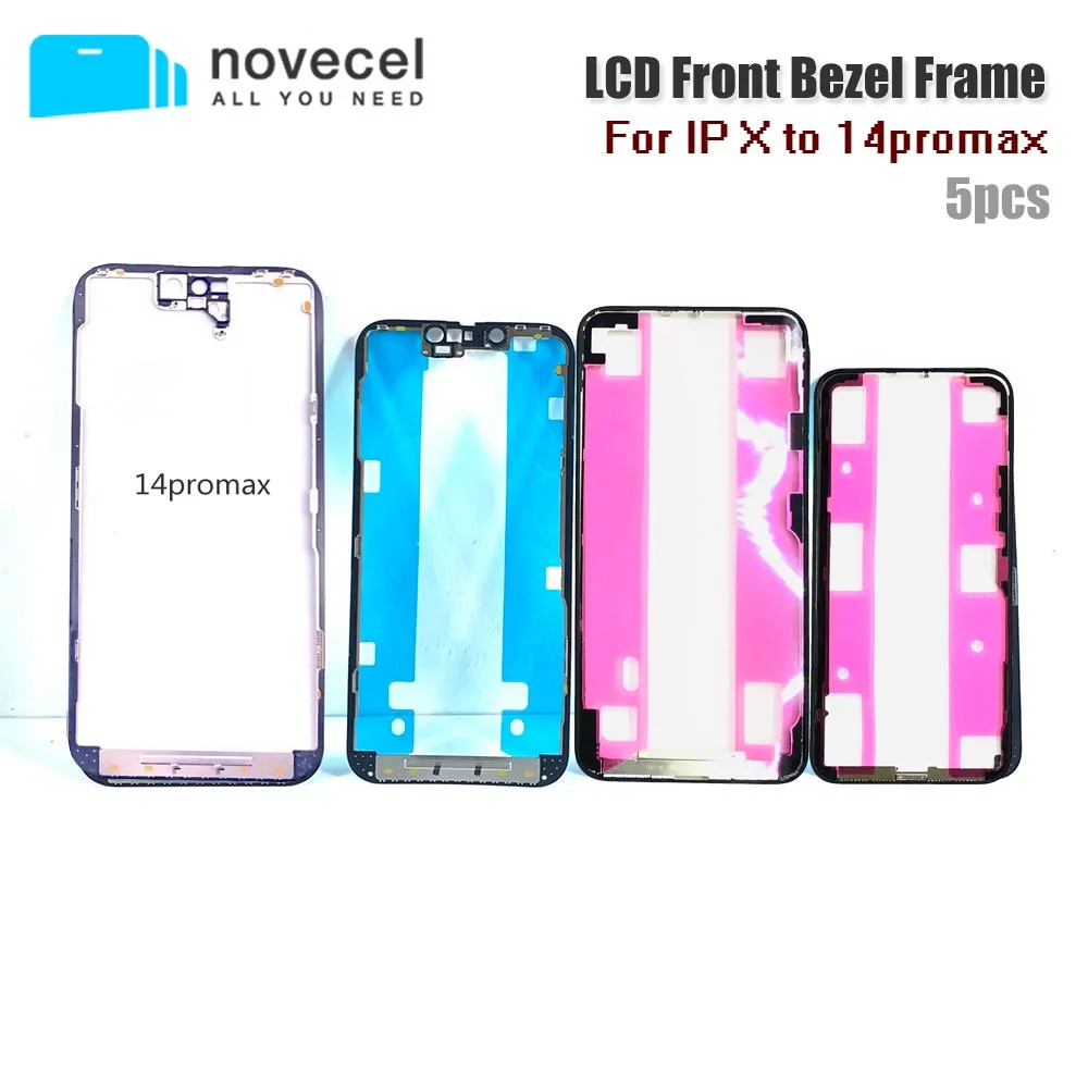 5pcs Top Quality ORI Front Bezel Frame with Adhesive Tape for iPhone 12 ...