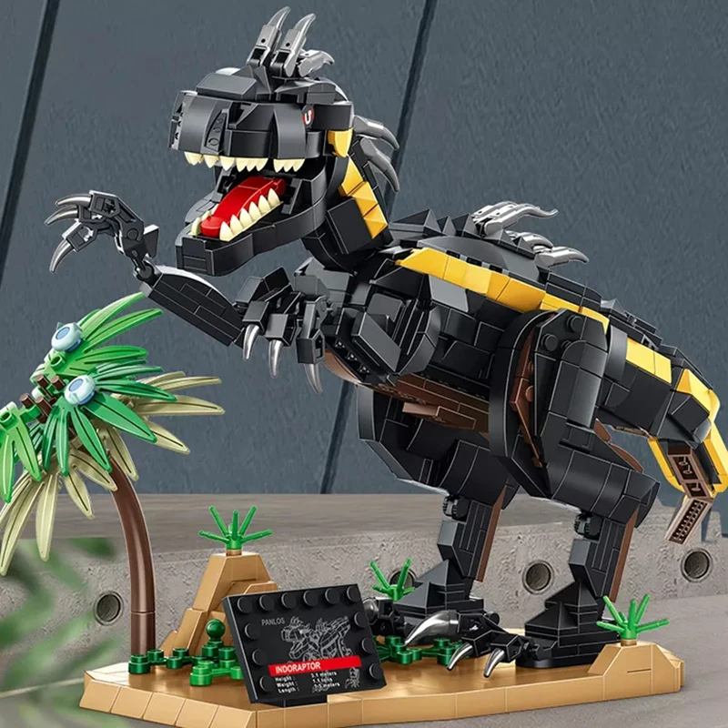611004 Jurassic Dinosaur Tyrannical Raptor Assembled Small Particle ...