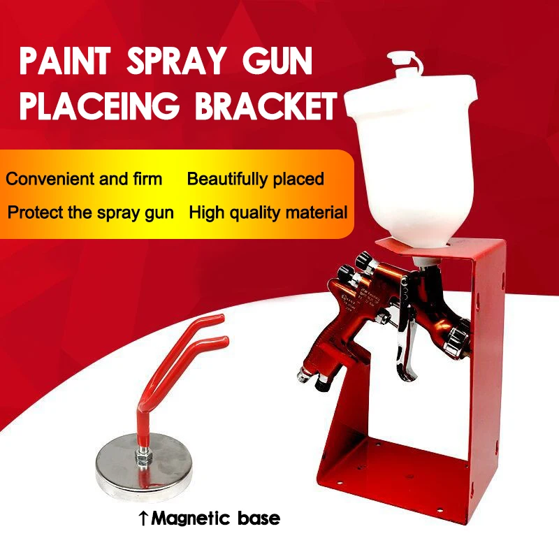 Paint Spray Gun Holder Upper Pot Spray Gun Universal Bracket Spray Tool ...