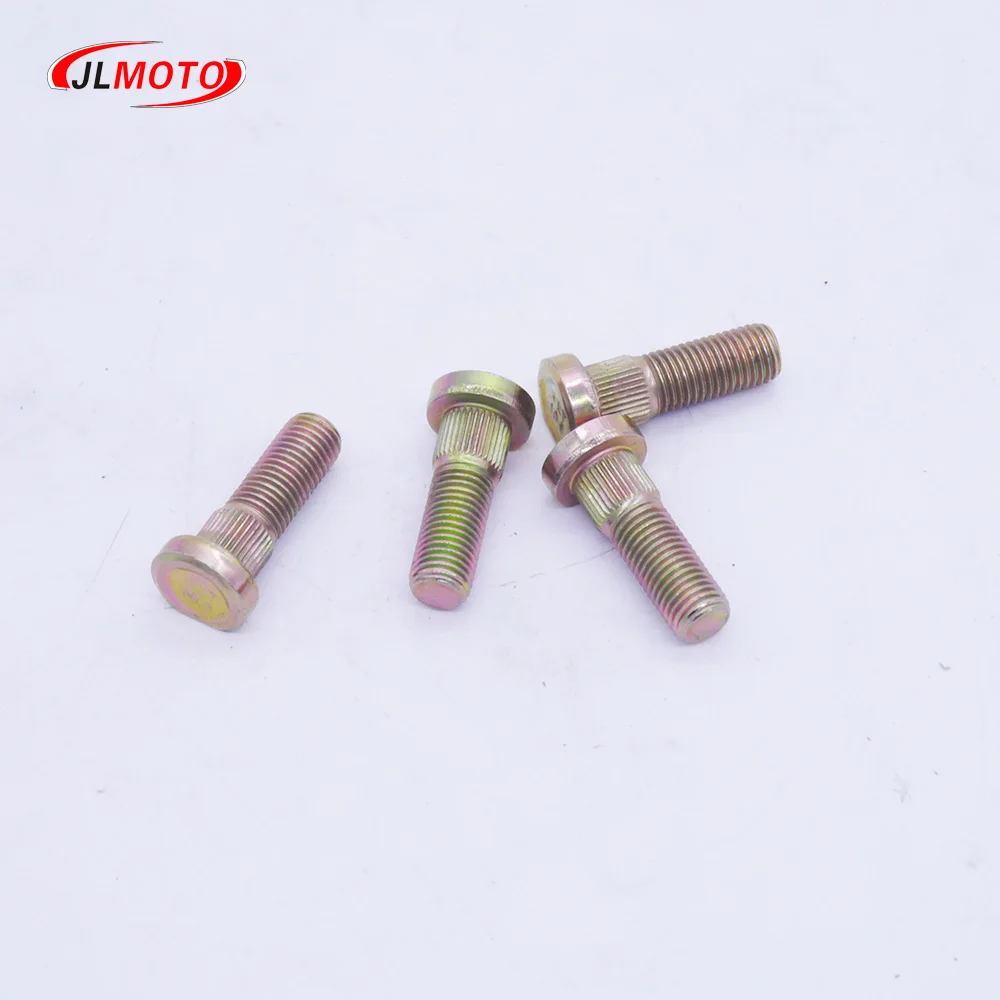 4PCS M10*1.25*32mm Wheel Rim Hub Stud Bolts Fit For Chinese ATV Buggy ...