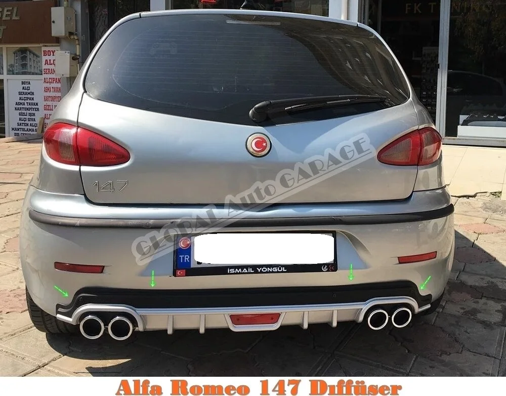 For Alfa Romeo 147 Diffuser Extension Rear Bumper Attachment Car ...