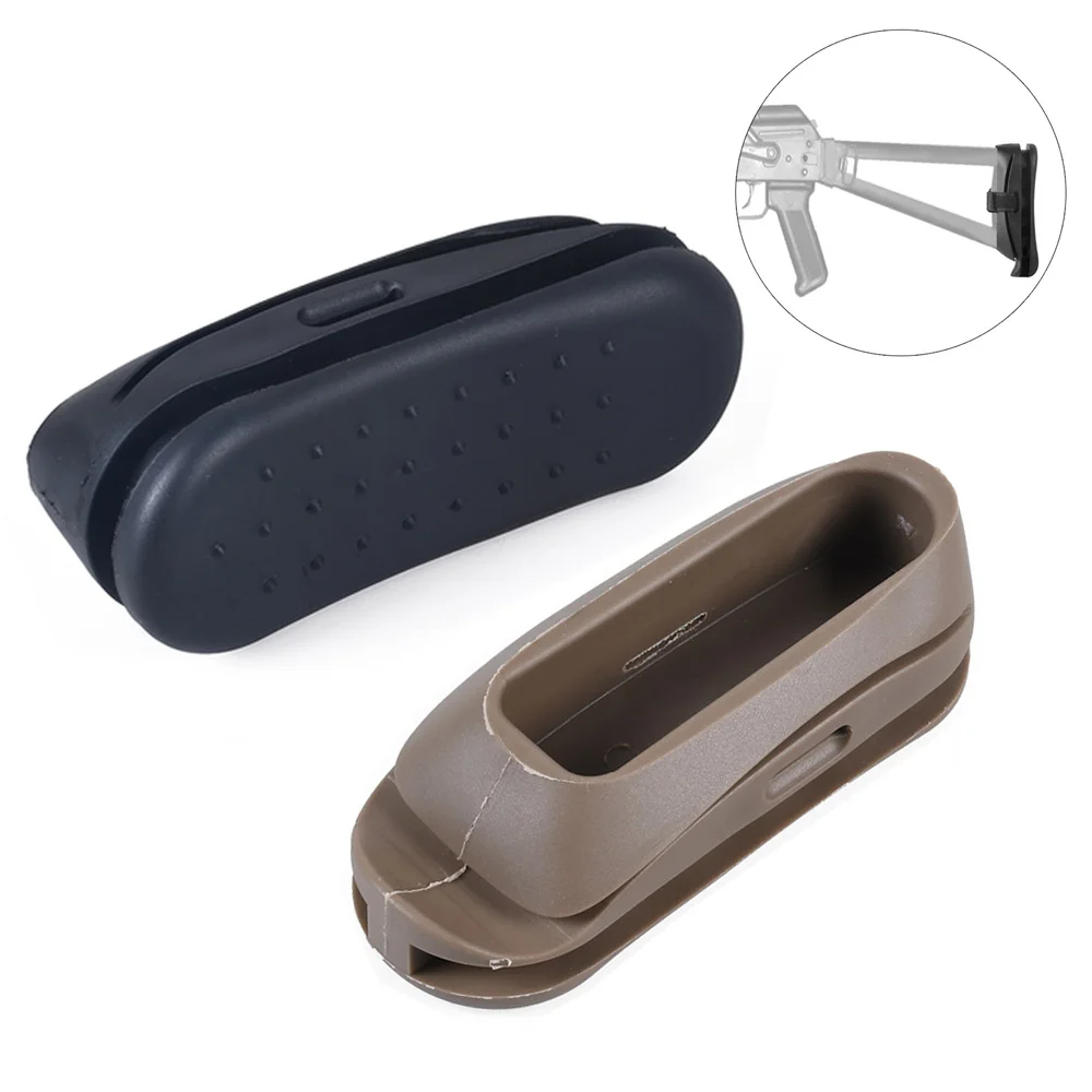 Tactical Airsoft AK Stock Pad Shockproof Rubber Hunting Rifle Buttstock ...