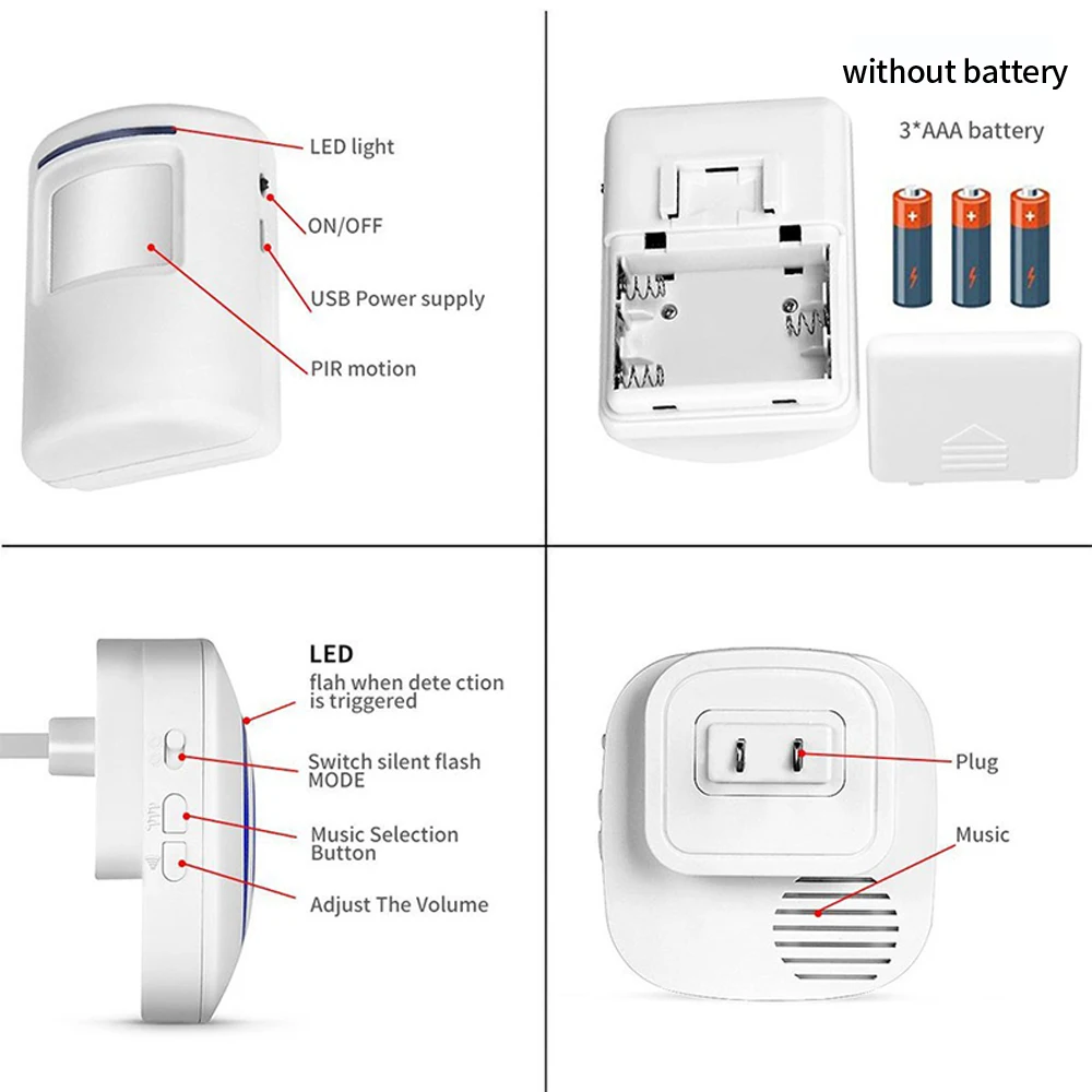 Wireless Door Alert Motion Detector