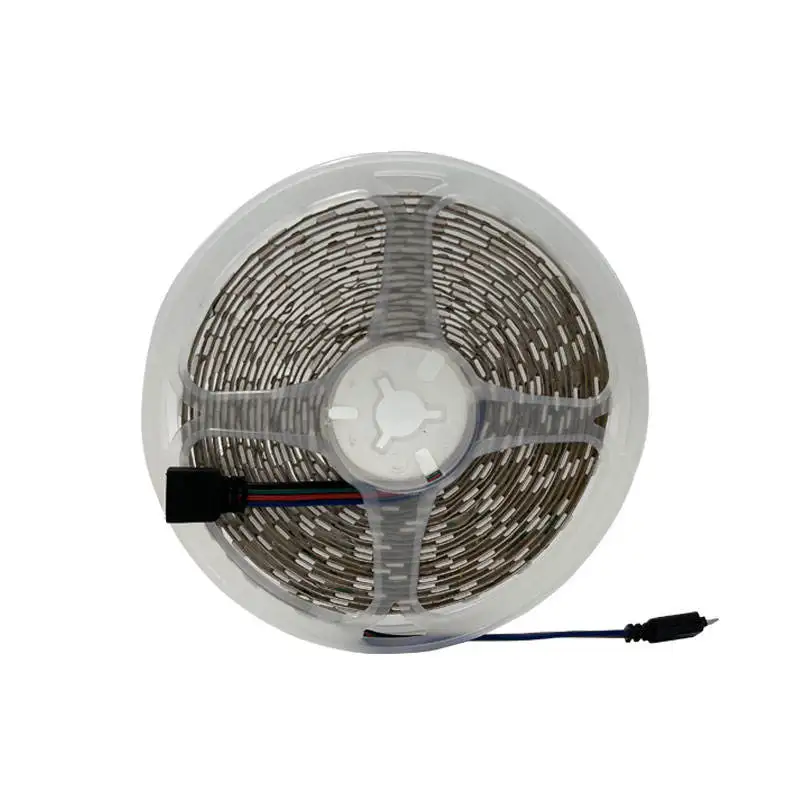 1M 5050 LED açık şerit ışık dekorasyonu DC12V RGB renkli USB esnek ...
