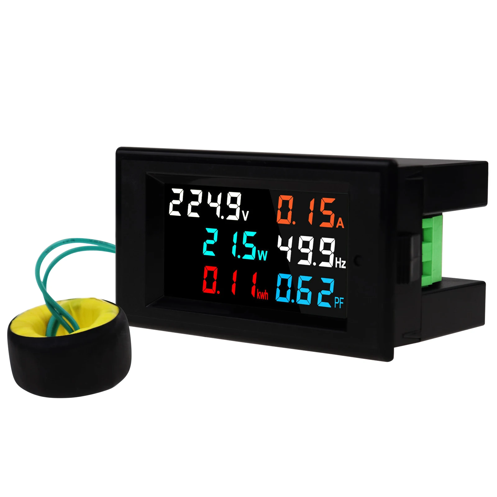 Digital Multi-function Electrical Power Ac Voltmeter 40-300v 100a ...