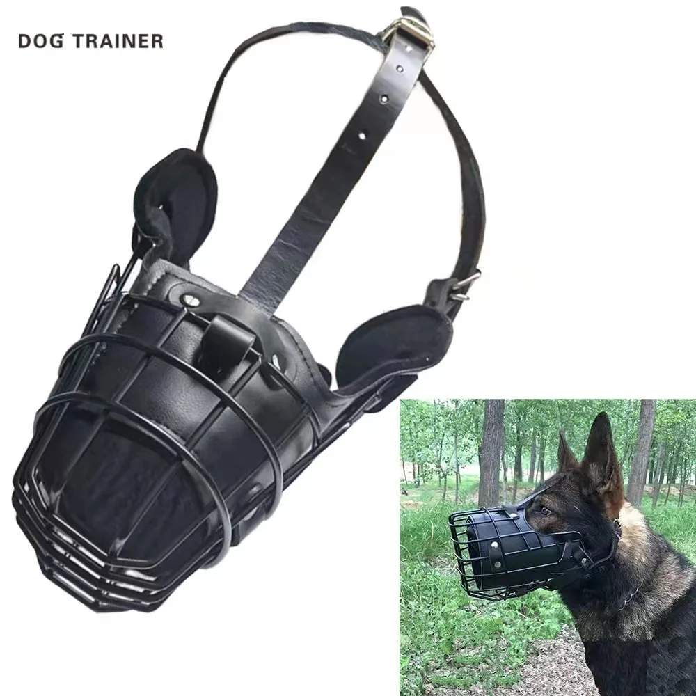 Service Dog Training Muzzle Anti-Bite Dog Masks Tactical Dog Mouth Cage ...