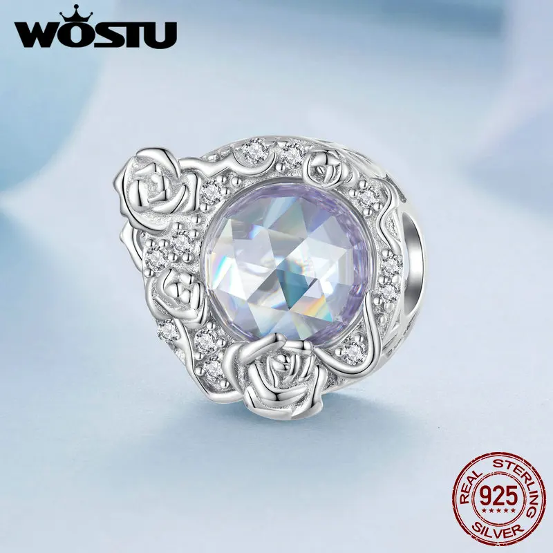 WOSTU-925-Sterling-Silver-Moon-Rose-Bead-Rose-Vines-with-Lavender ...