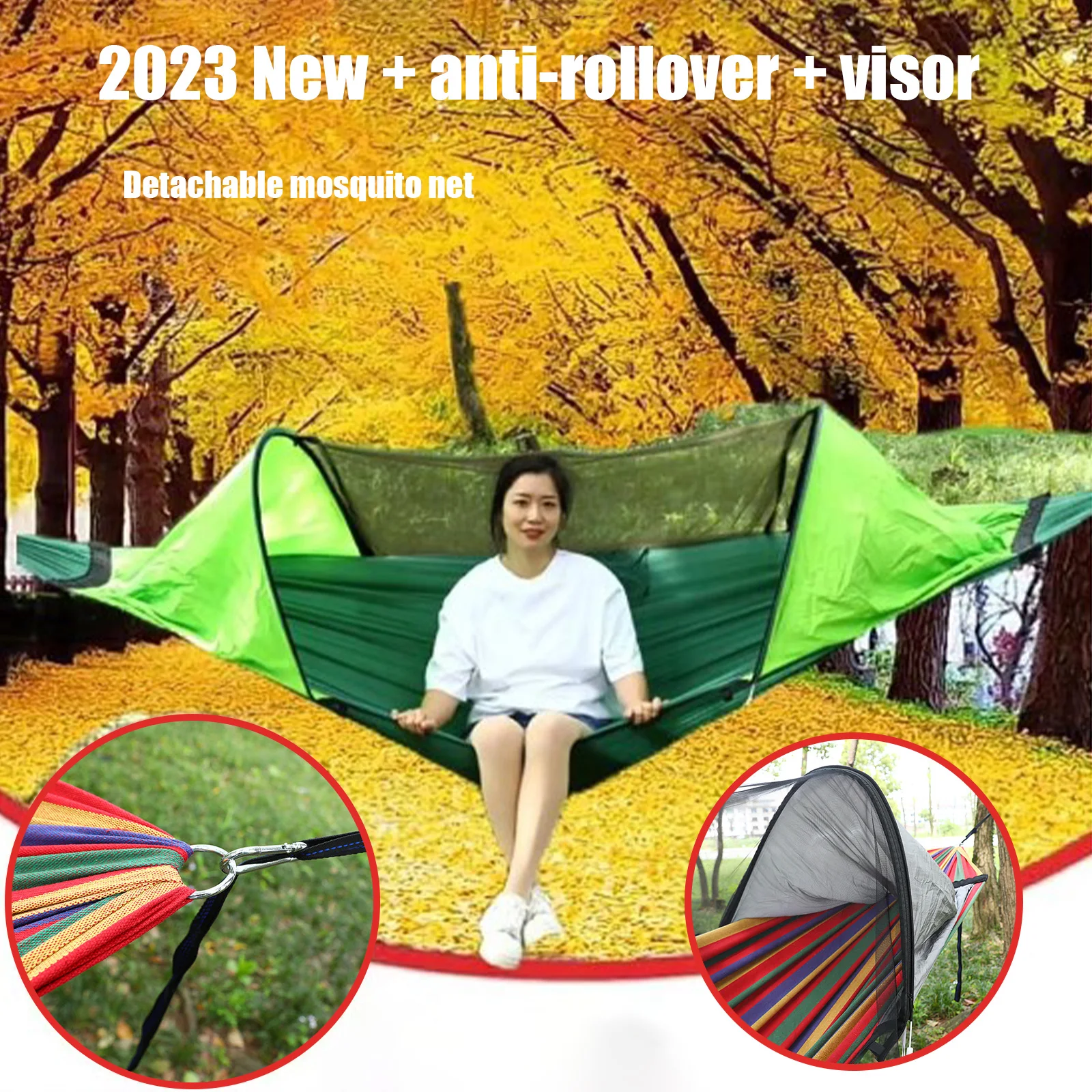 Portable-Outdoor-Garden-Double-Mosquito-Net-Hammocks-Anti-Rollover-For ...