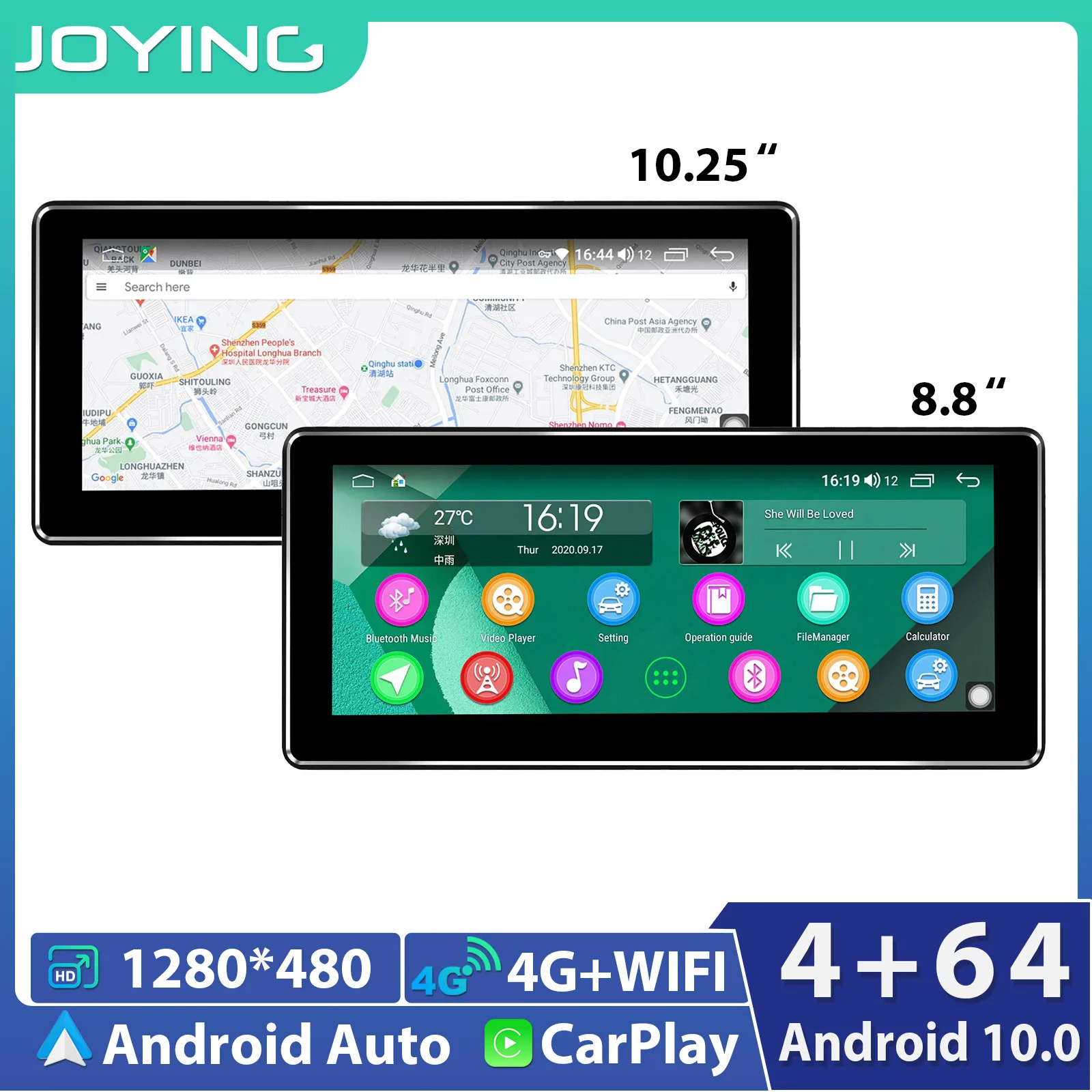 10-25-Central-Multimidia-1-Din-Android-Auto-4GB-64GB-Universal-Car ...