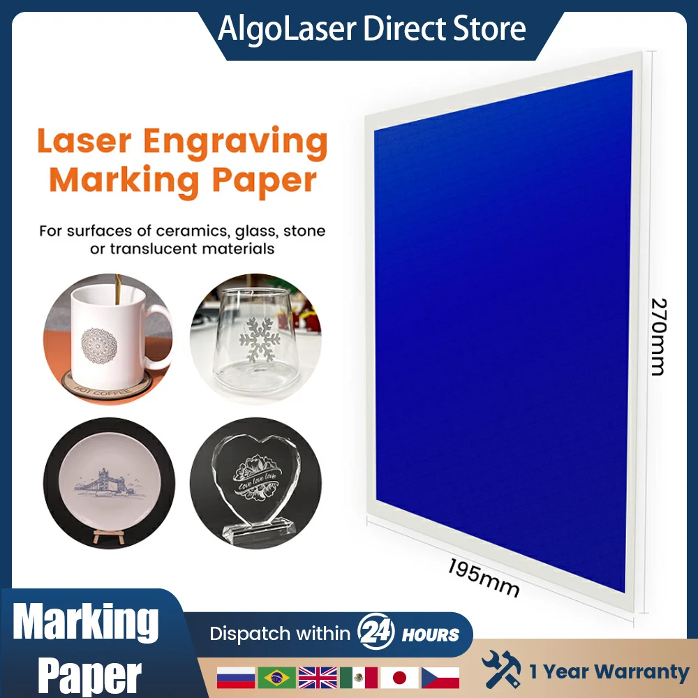 AlgoLaser Laser Engraving Marking Paper For CO2 Fiber UV Laser Engraver ...