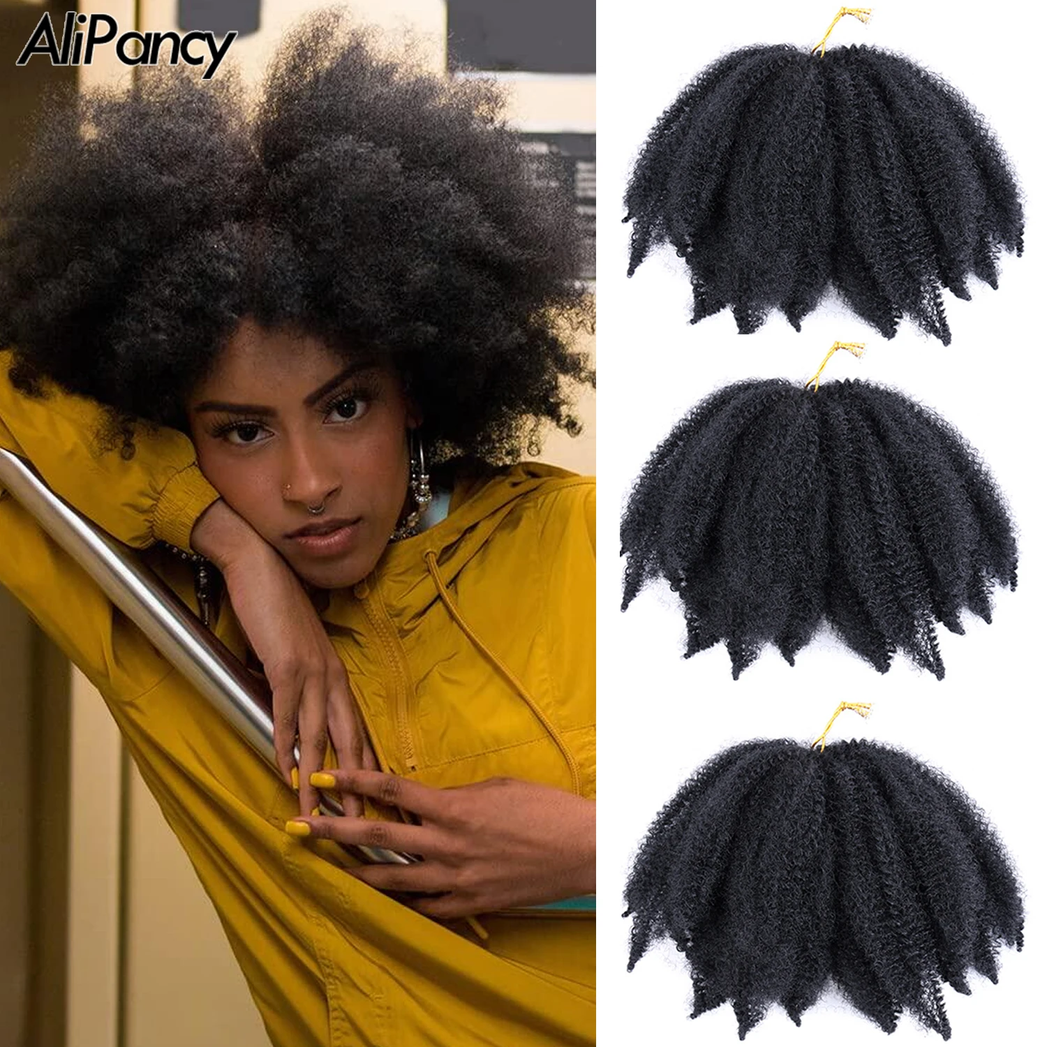 Short-Soft-Afro-Kinky-Curly-Hair-Short-8inch-Marley-Hair-Braids ...