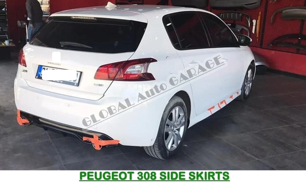 For Peugeot 308 Side Skirt Threshold+Side Skirts Attachment 2013 2019 ...