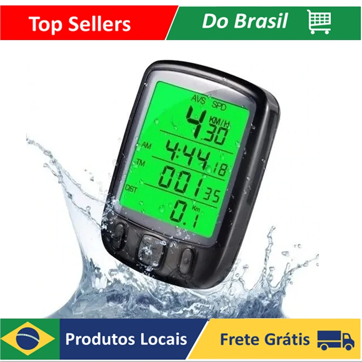 Bike-Bicycle-Sensor-Night-Led-Light-Sd563-Cycle-Computer-Speedometer ...