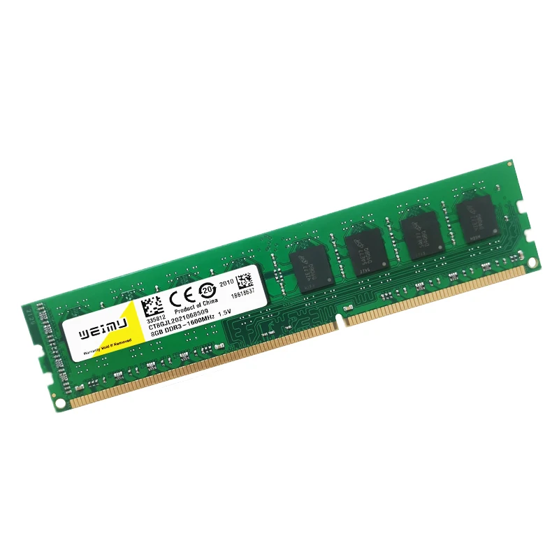 Weimu Ddr3 8gb 4gb 1066 1333mhz 1600mhz Pc 8500 10600 12800 Ram Desktop Memory 240pin 1.5v ...