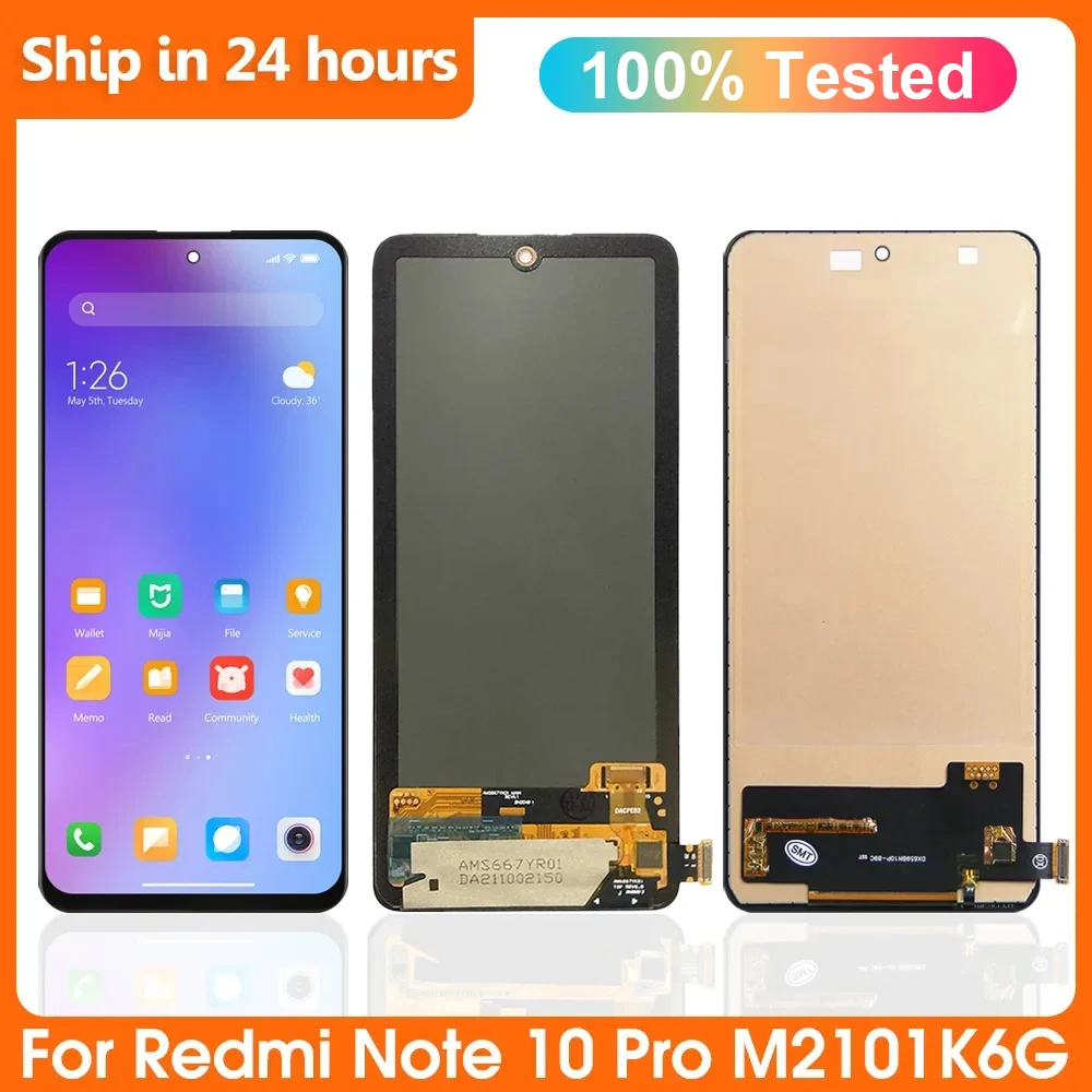 6-67-AMOLED-For-Xiaomi-Redmi-Note-10-Pro-Display-Digitizer-Assembly ...