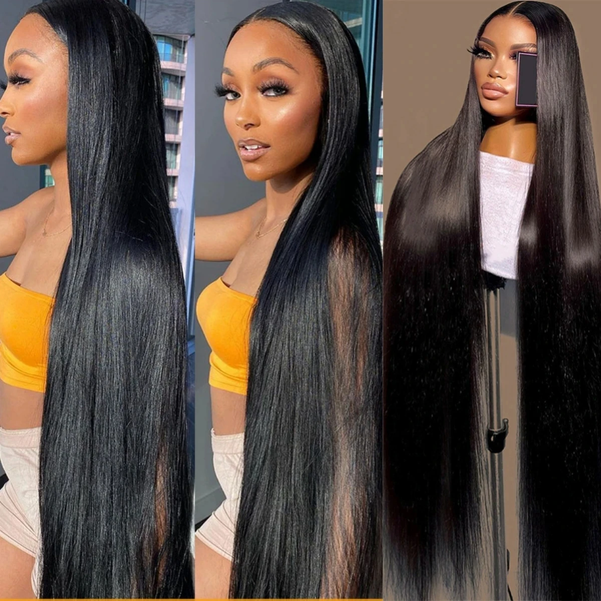 Perruque-Full-Lace-Wig-naturelle-Remy-lisse-cheveux-longs-13x4-40-48 ...