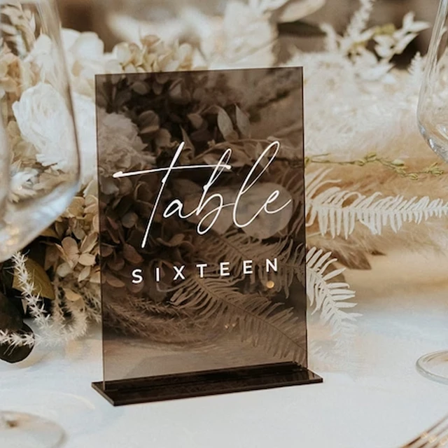 Acrylic Table Number Holders
