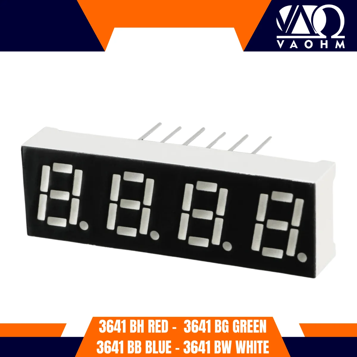 10PCS-3641BH-3641BB-3641BG-3641BW-0-36-Inch-Common-Anode-Four-Digit ...