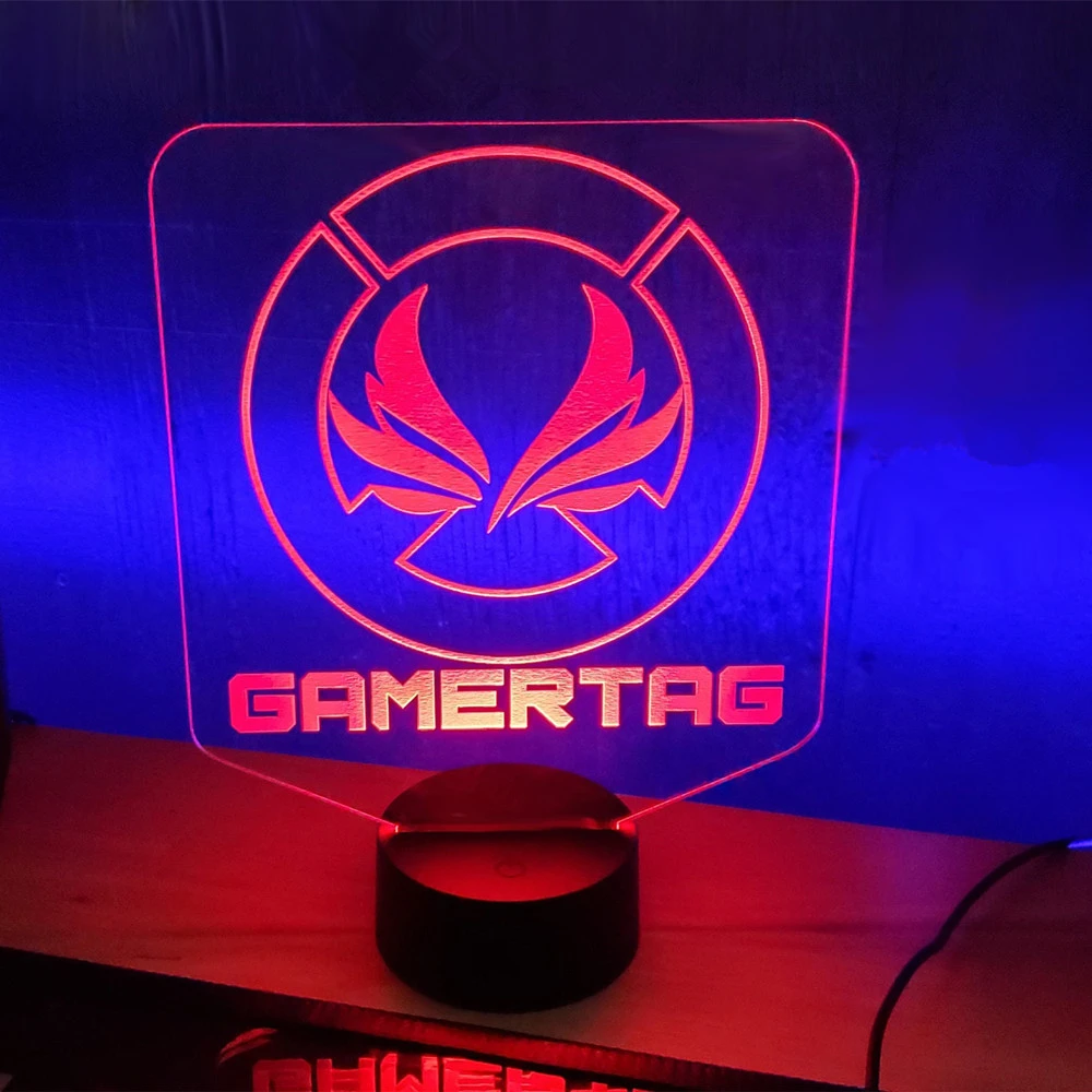 Gaming Room Decorations Light Custom | 3d Overwatch Led Lamp | Custom ...