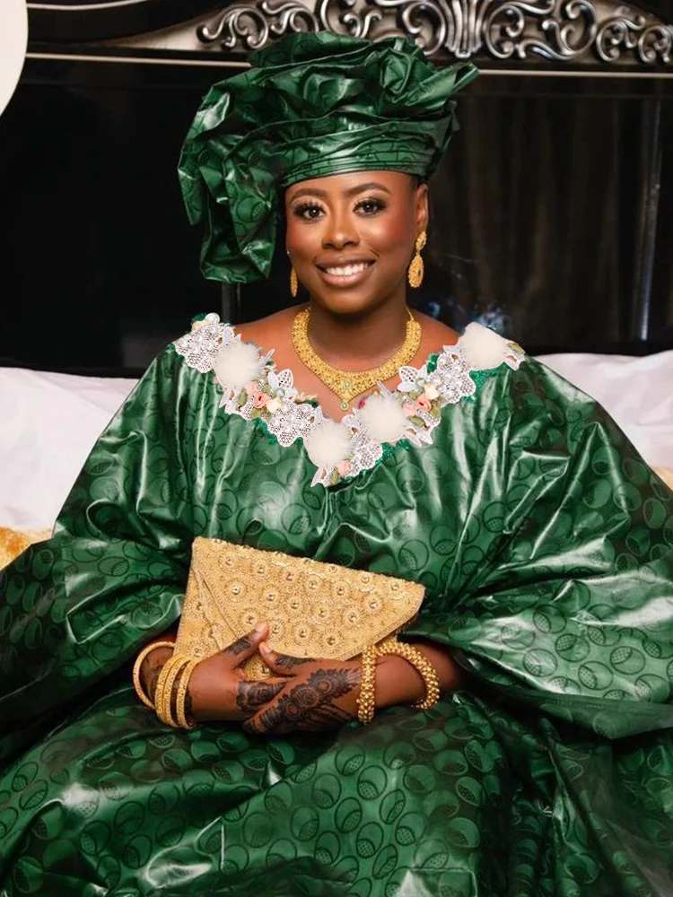 Robe-Longue-en-Bazin-Riche-pour-Femme-Africaine-V-tement-Brcorporelle ...