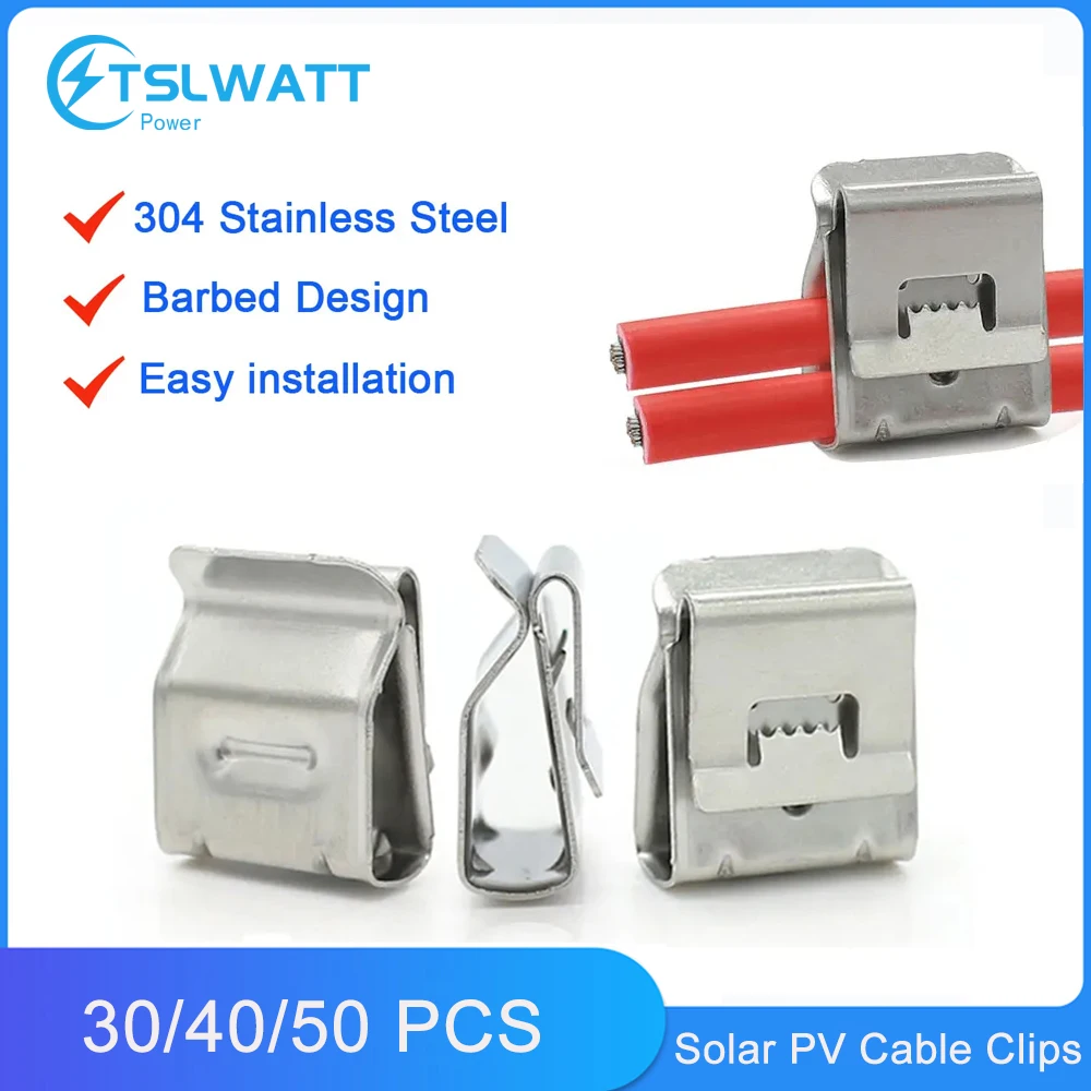 Solar-Panel-Cable-Clips-PV-Wire-Fixing-Clip-Stainless-Steel-Outdoor ...
