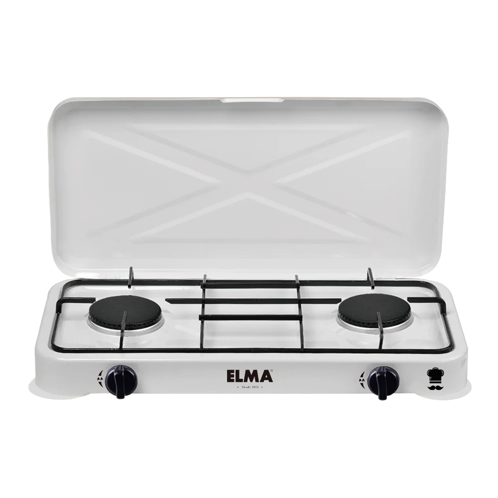 Elma Gas Stove with Two Burners in Briefcase Format for Outdoors and ...