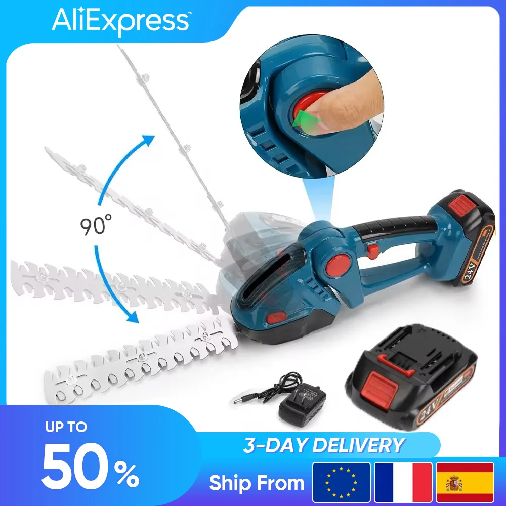 2-IN1-Electric-Hedge-Trimmer-Cordless-Rechargeable-Handheld-Weeding ...