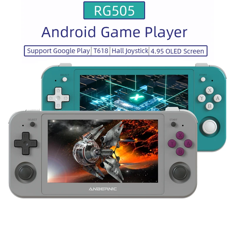ANBERNIC RG505 New Handheld Game Console Android 12 System Unisoc Tiger ...