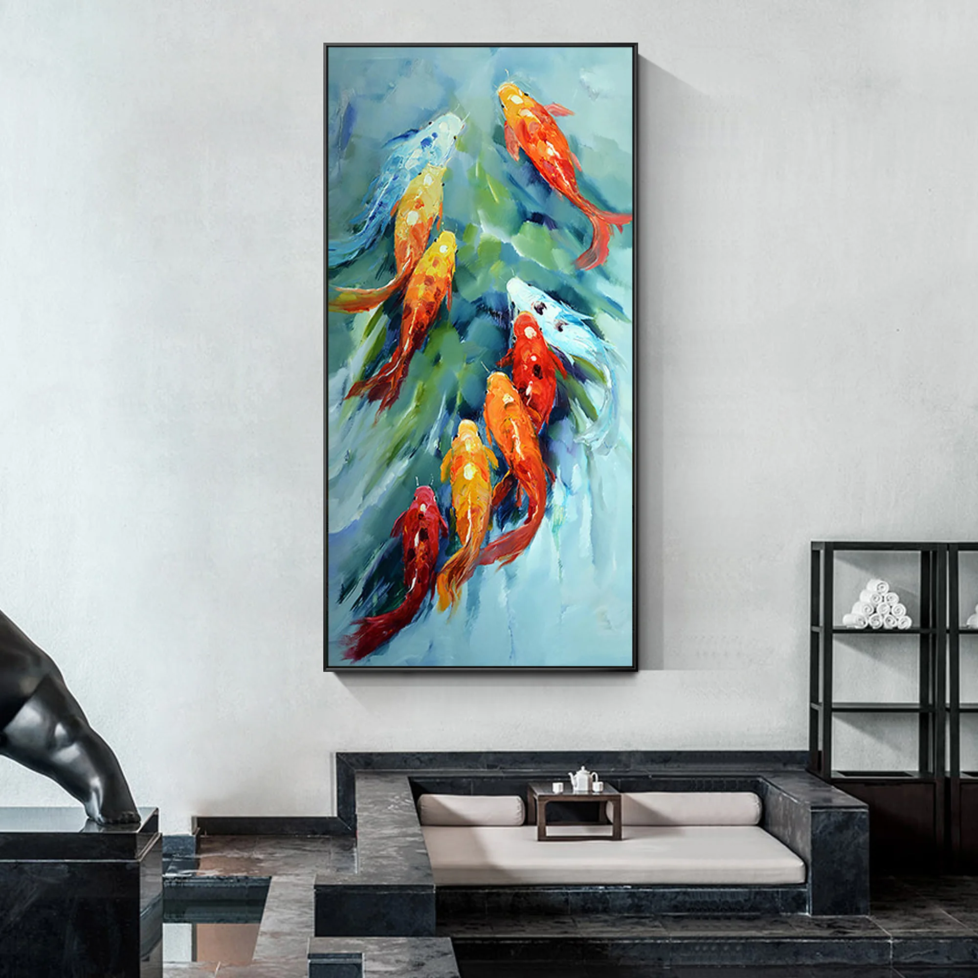 Abstract Koi Fish Paintings