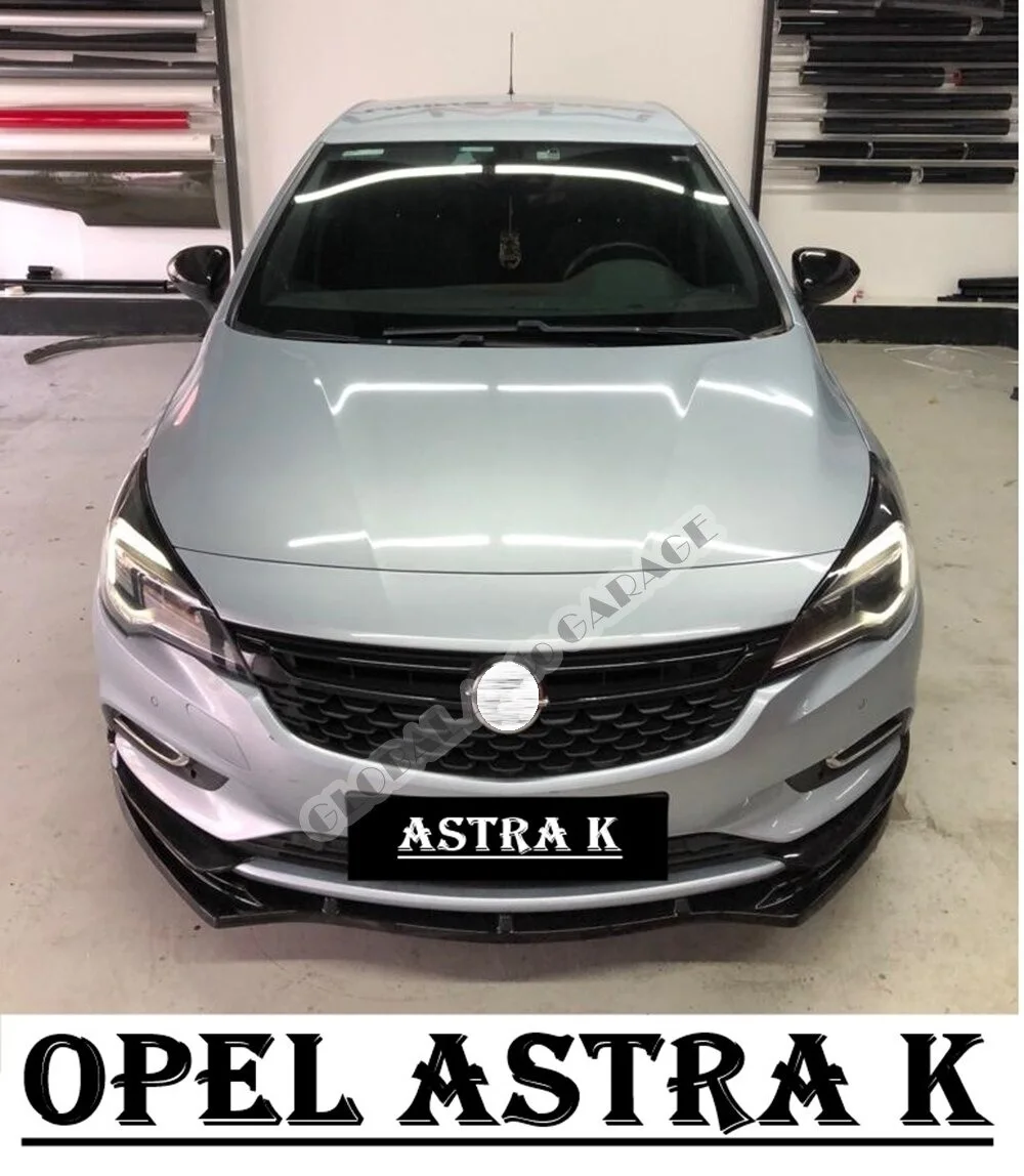 For Opel Astra K Front Bumper Attachment Lip 2015-2020 Piano Glossy ...