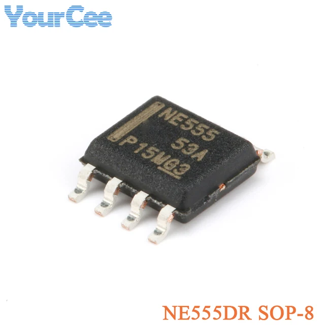 10pcs NE555 NE555PSR SOIC-8 NE555DR SOP-8 NE555P DIP-8 Precision Timer Chip IC Integrated Circuit