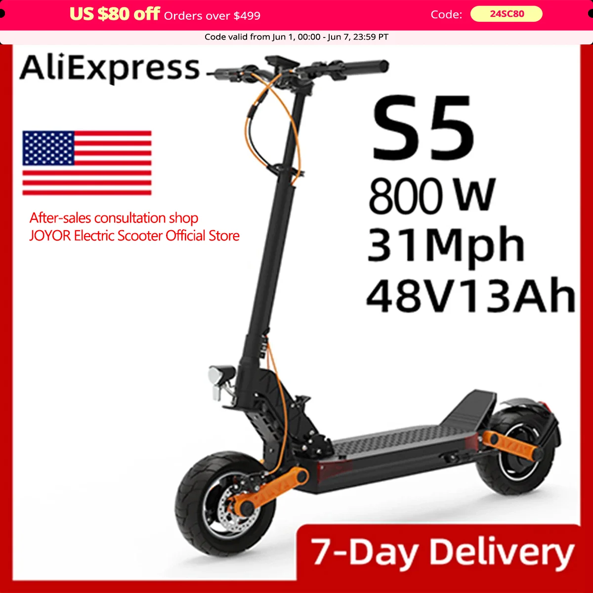JOYOR-S5-Electric-Scooter-For-Adults-Motor-800W-Max-Speed-31Mph-10-Inch ...